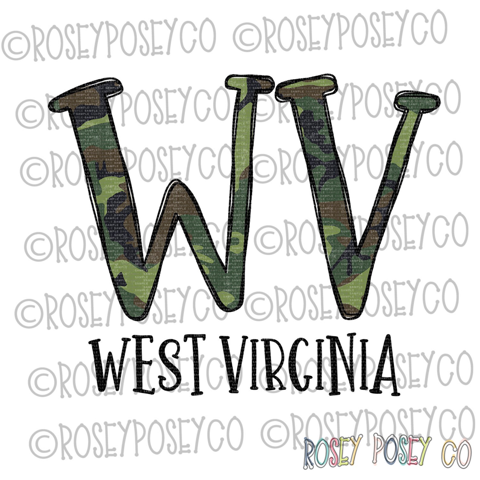 West Virginia WV Camo Sublimation Design Digital Download - Etsy