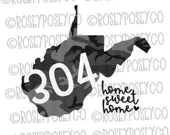 West Virginia 304 Png - Etsy