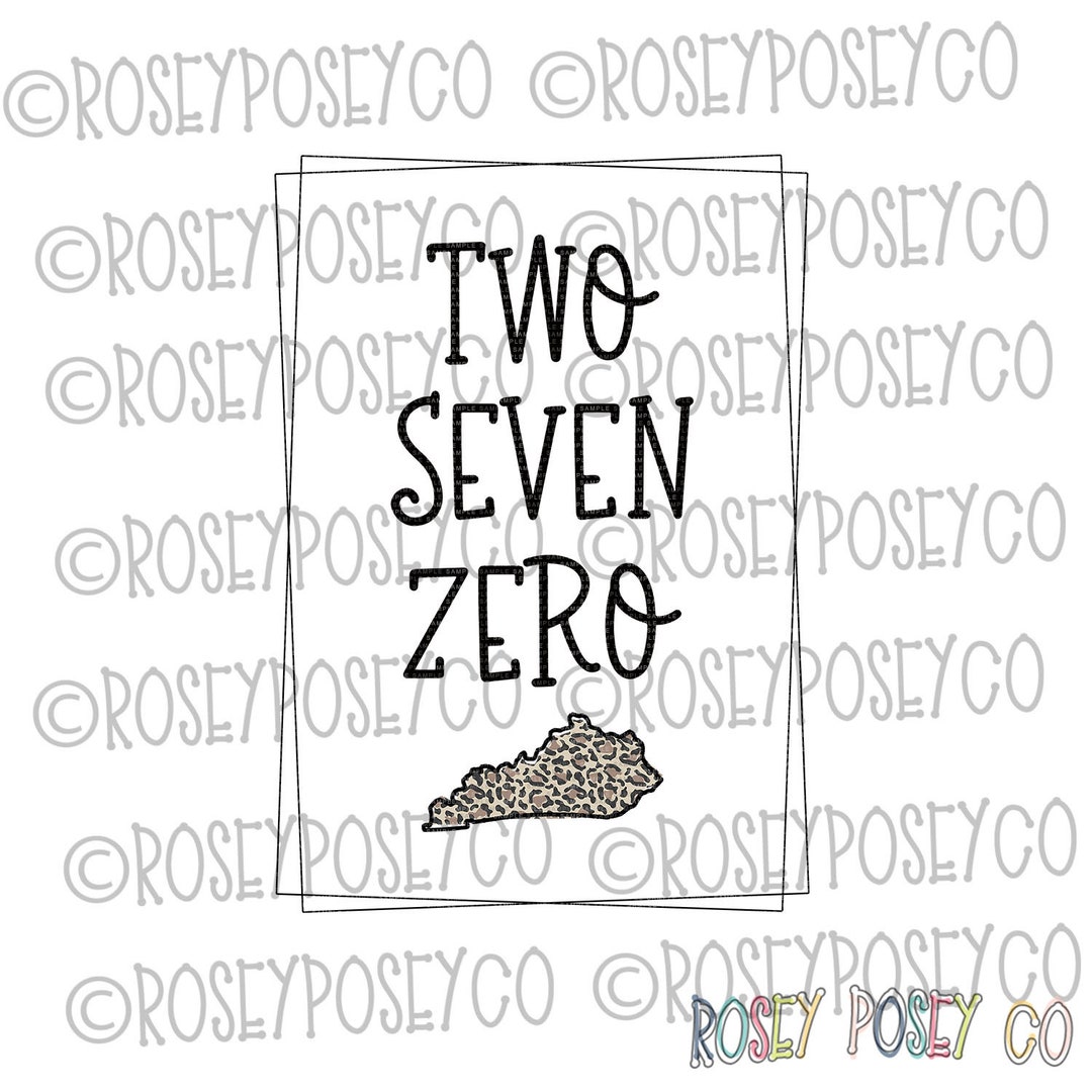 270 Area Code, Kentucky, KY, Leopard Sublimation Design Digital ...