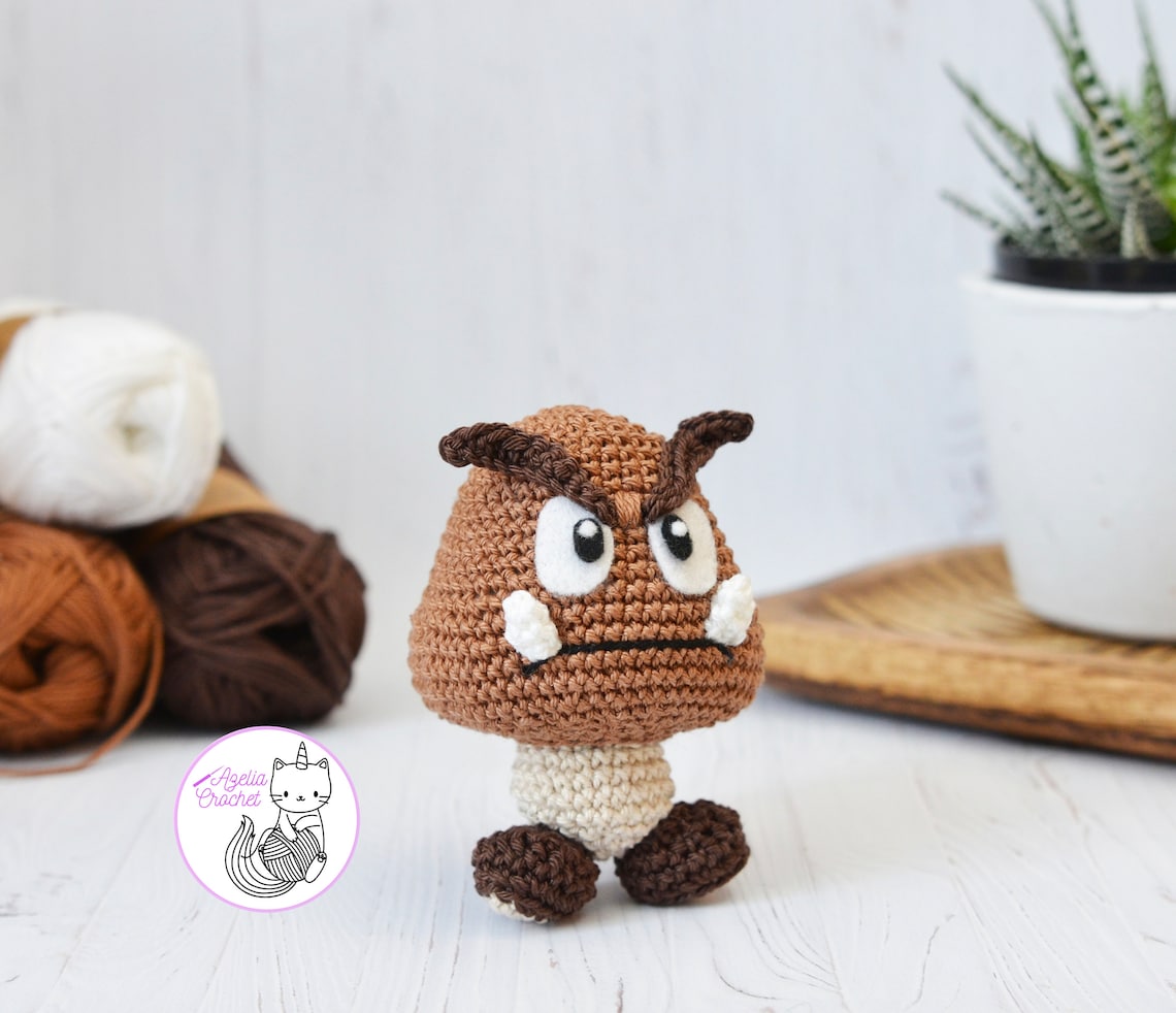CROCHET PATTERN Goomba Super Mario Bros PDF File English - Etsy