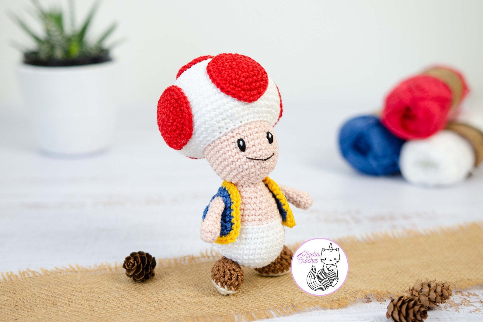 CROCHET PATTERN Toad Super Mario Bros PDF File English | Etsy