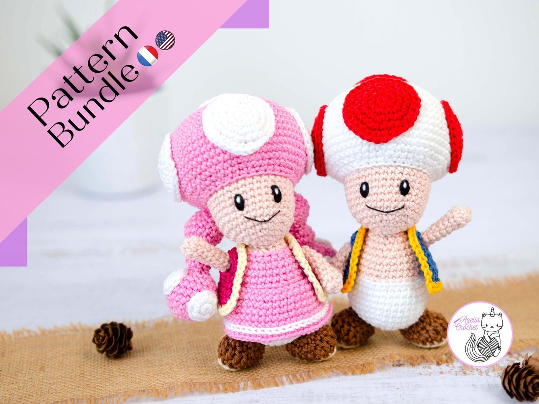 CROCHET PATTERN BUNDLE - Toad Et Toadette Super Mario Bros - Pdf File ...