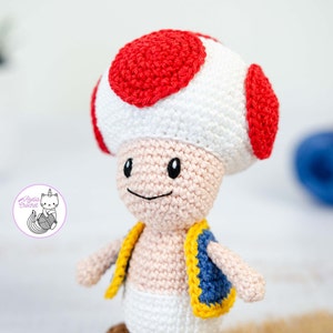 CROCHET PATTERN - Toad Super Mario Bros - PDF File- English, French - Etsy