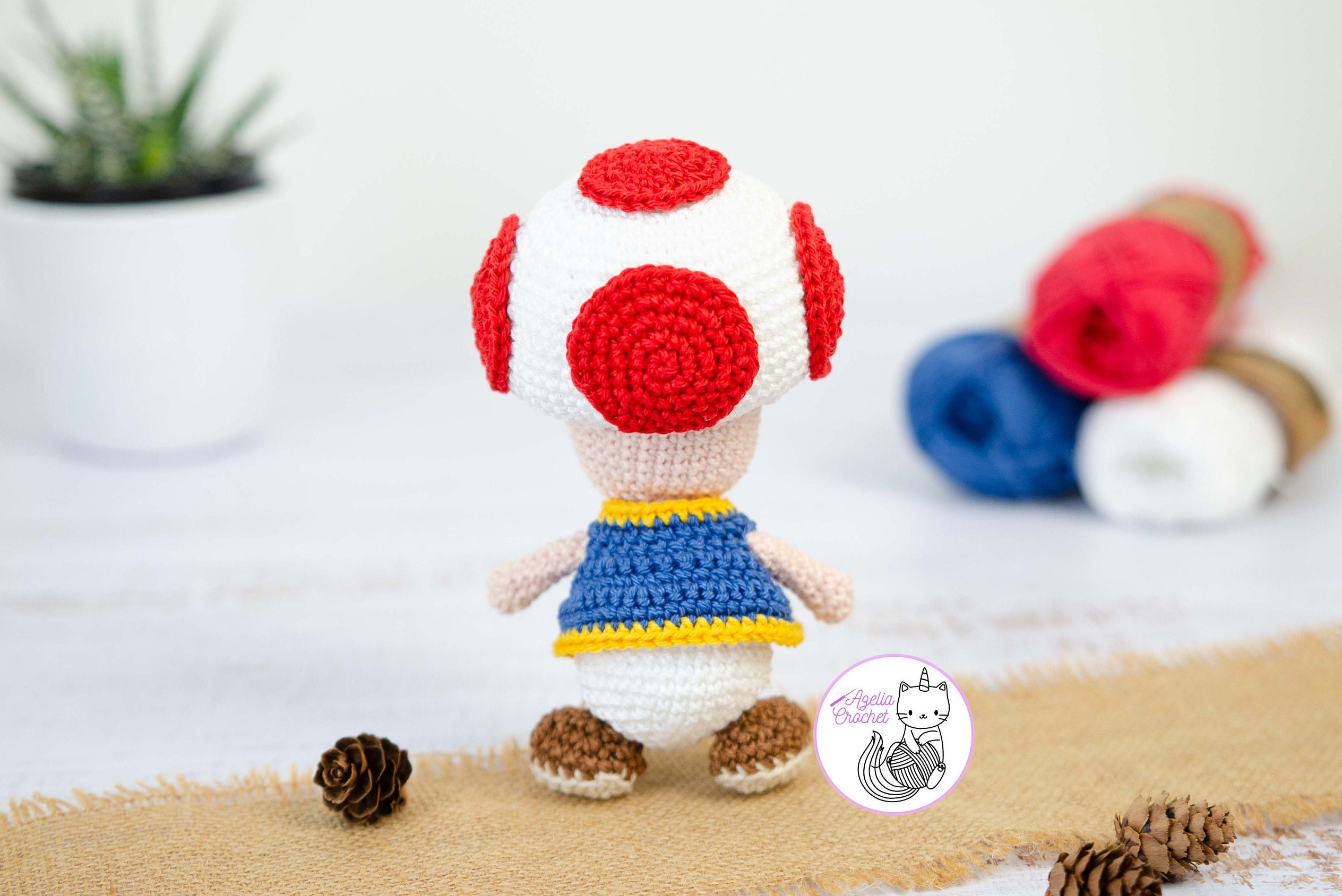 CROCHET PATTERN Toad Super Mario Bros PDF File English - Etsy