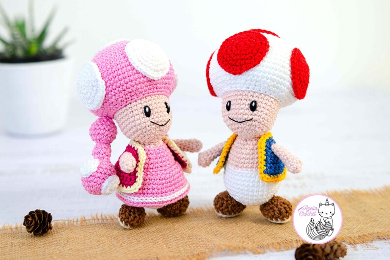 CROCHET PATTERN BUNDLE - Toad Et Toadette Super Mario Bros - Pdf File ...