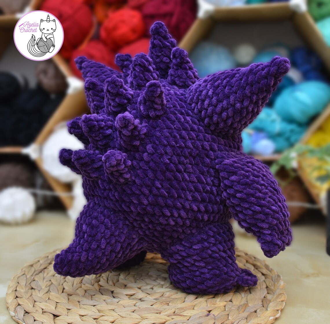 CROCHET PATTERN Gengar Amigurumi Pokemon PDF File - Etsy Canada
