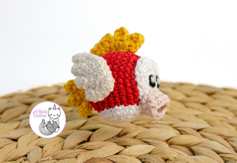 CROCHET PATTERN Cheep Cheep Super Mario Bros PDF File - Etsy