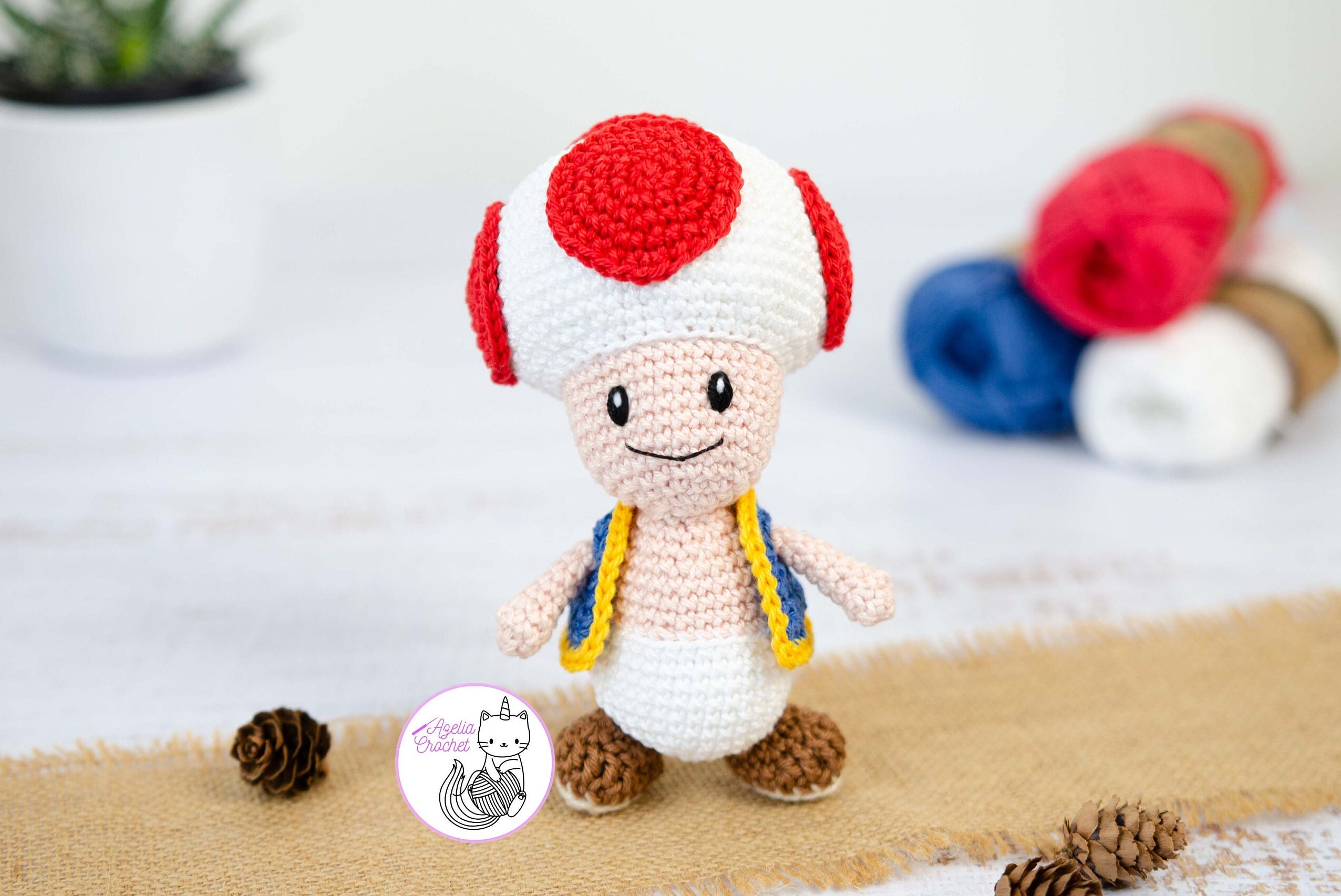 CROCHET PATTERN Toad Super Mario Bros PDF File English - Etsy