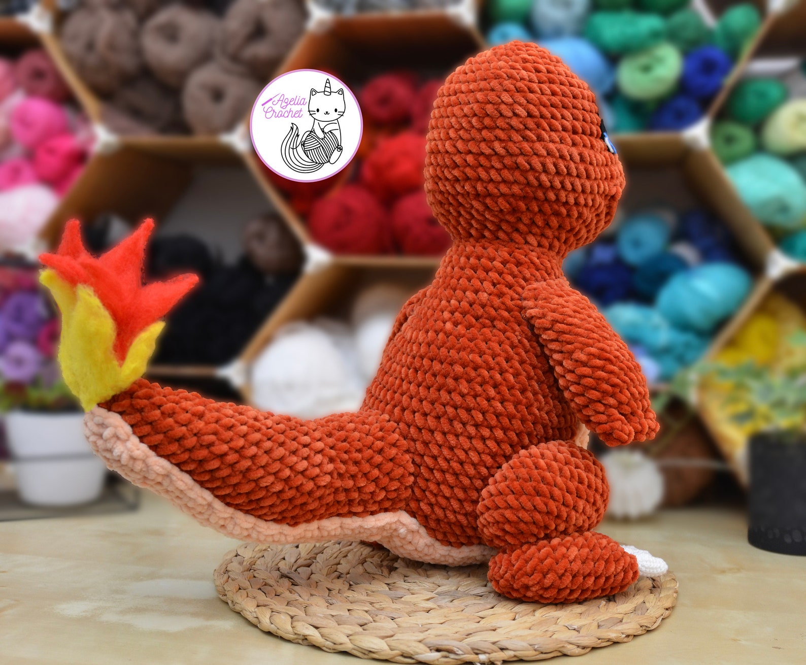 CROCHET PATTERN Charmander Amigurumi Pokemon PDF File | Etsy