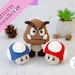 CROCHET PATTERN BUNDLE Goomba & Mario Bros Mushrooms Pdf - Etsy Canada