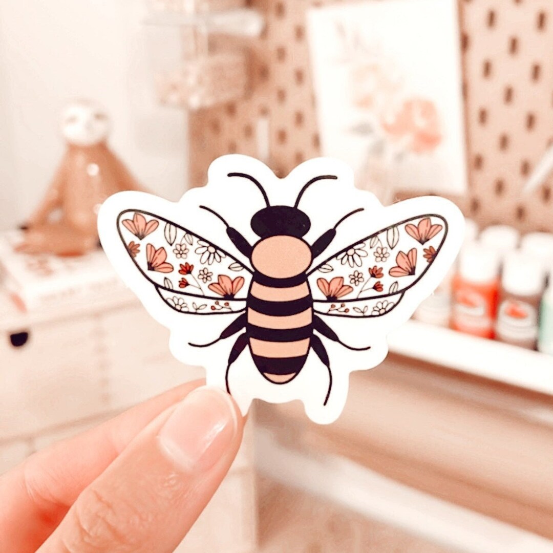Floral Bee Clear Sticker (LIMITED EDITION) - Etsy
