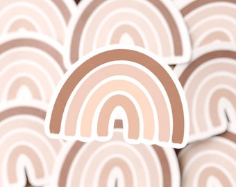 Boho Rainbow Sticker | Etsy