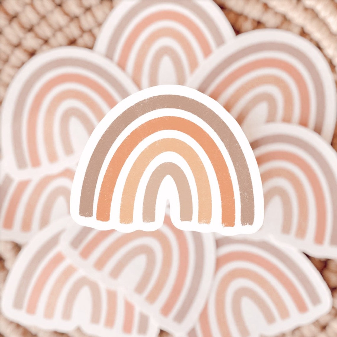 Boho Rainbow Sticker | Etsy