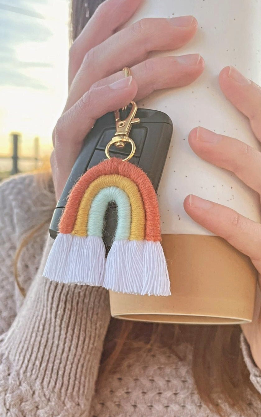 Mini Rainbow Keychain Vintage Retro Edition - Etsy