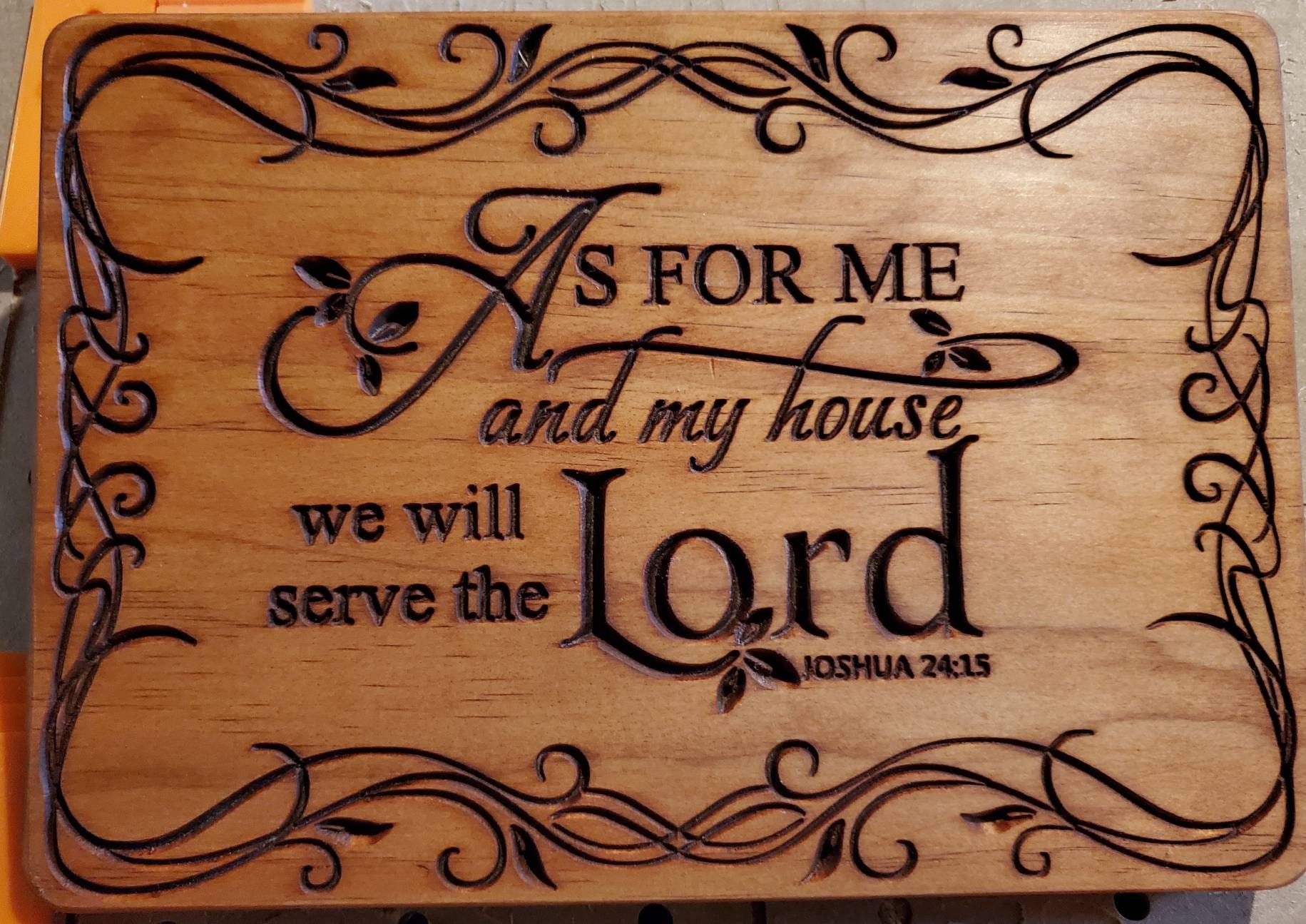 As for Me and My House We Will Serve the Lord Cnc Christian Decor Wood ...