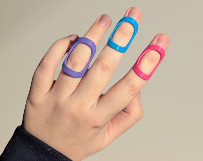 Splint Rings | Custom Colors, Half Sizes Available [oval Knuckle ...