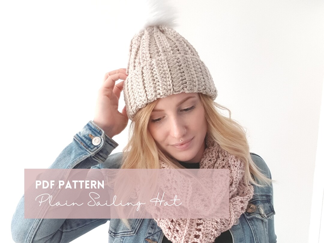 Plain Sailing Ridge Hat Crochet Pattern PDF File - Etsy