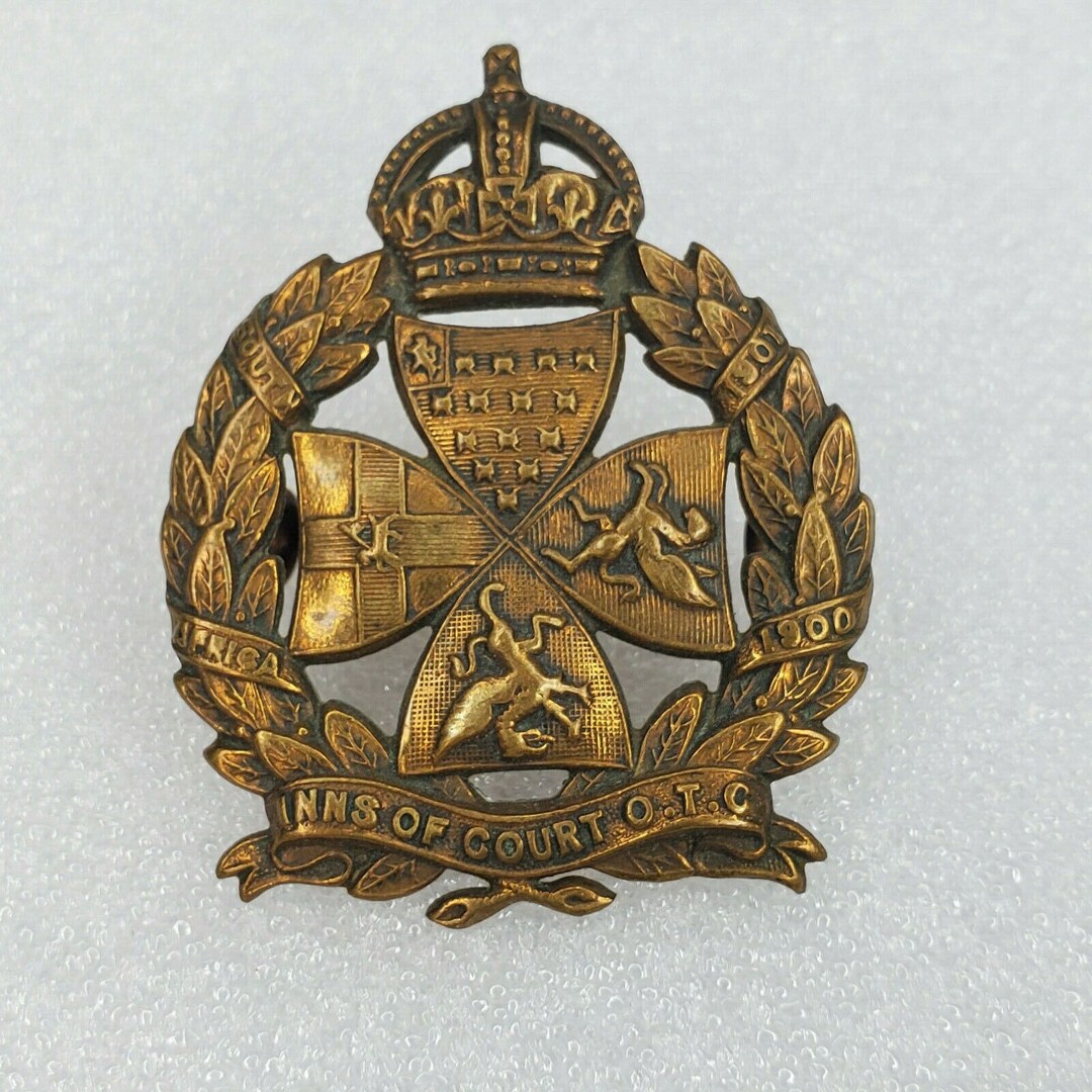 WWII Inns of Court O.T.C. Cap Badge: Infantry Cavalry Coat of Arms - Etsy