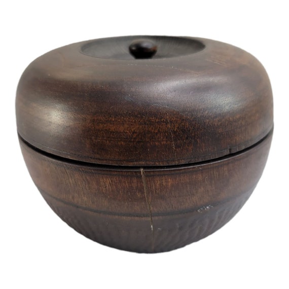 hand turned small wooden - Gem