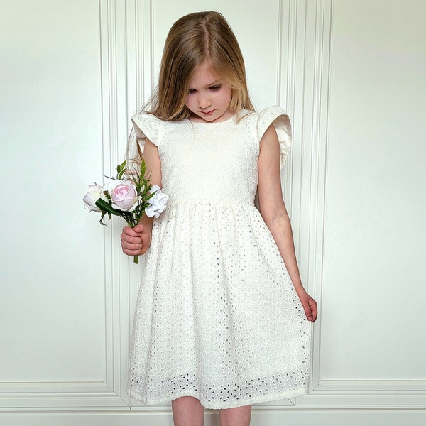 Ivory Eyelet Dress - Etsy