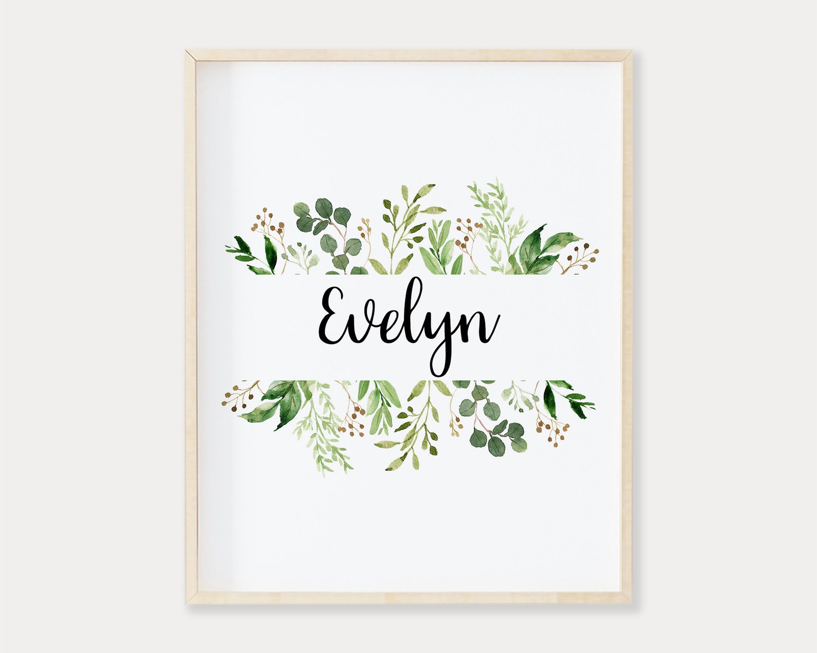 Personalized Baby Name Sign for Nursery Girl Printable Wall | Etsy