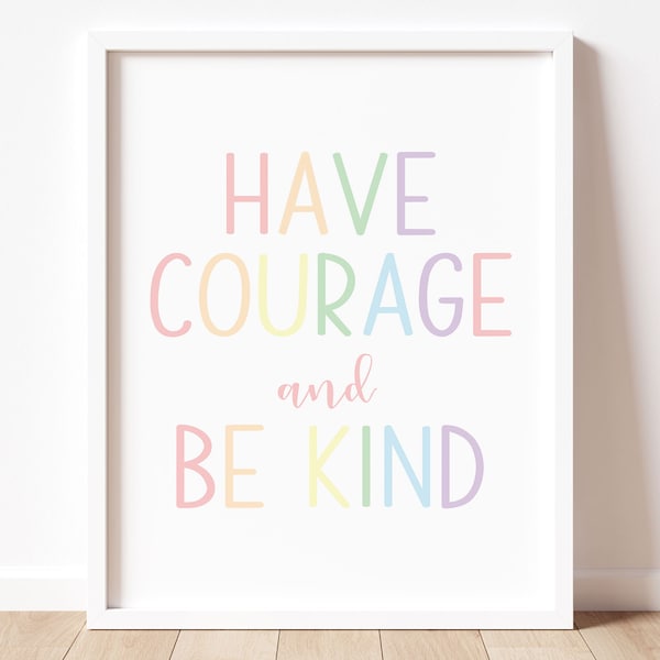 Courage Poster - Etsy