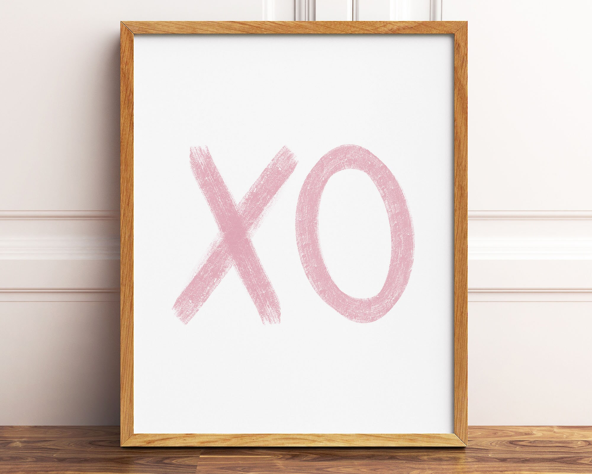 Pink Rainbow XO Heart Printable Wall Art Set of 3 Baby Girl | Etsy