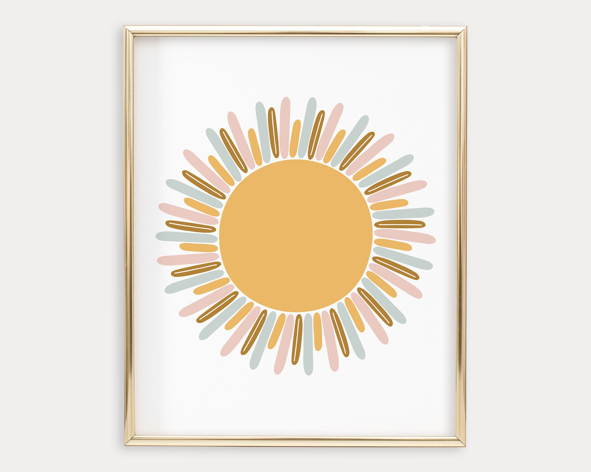 Pastel Rainbow Printable Wall Art You Are My Sunshine Print | Etsy