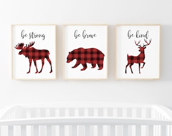 Buffalo Check Wall Decor - Etsy