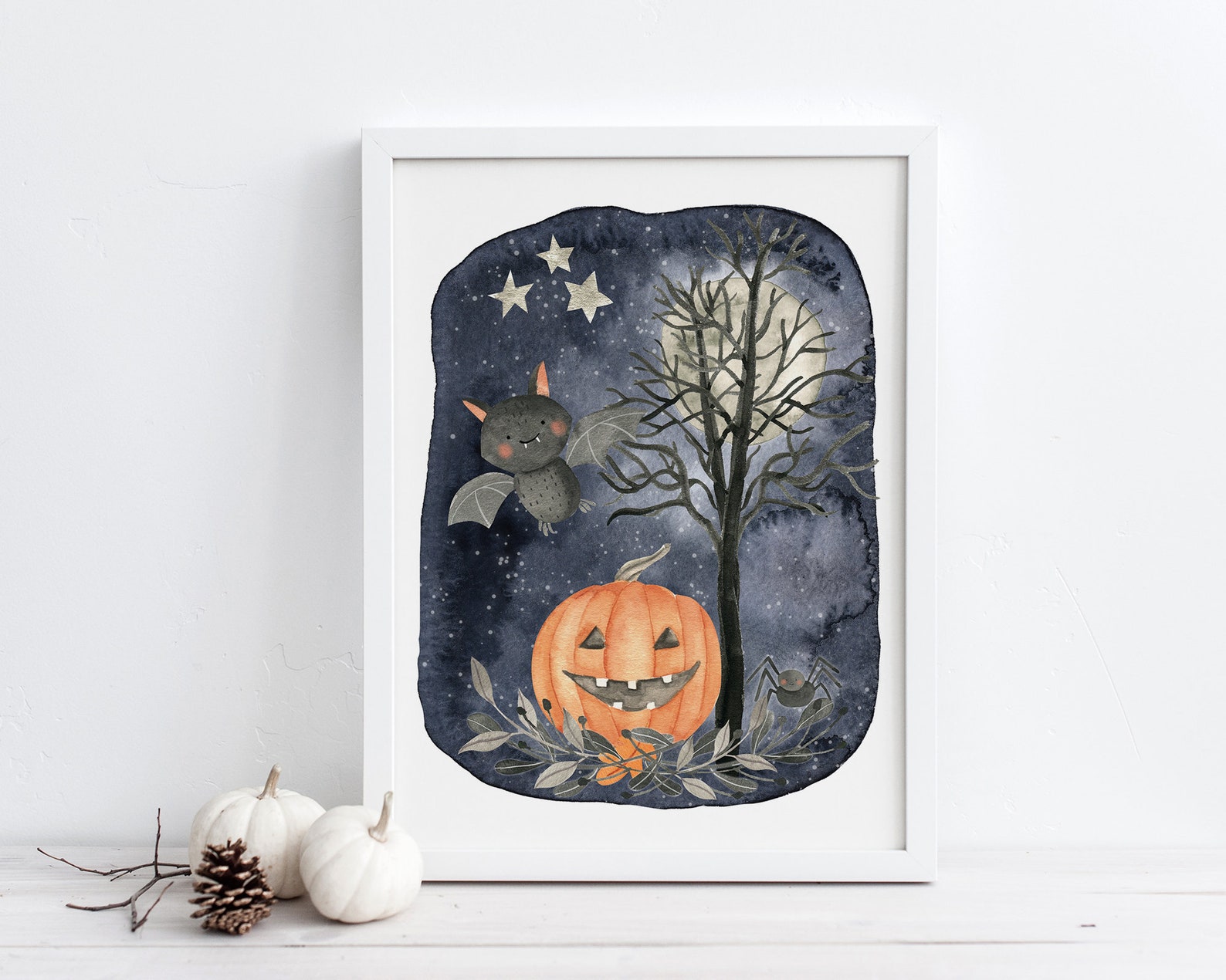 Cute Halloween Printable Wall Art Set of 6 Halloween | Etsy
