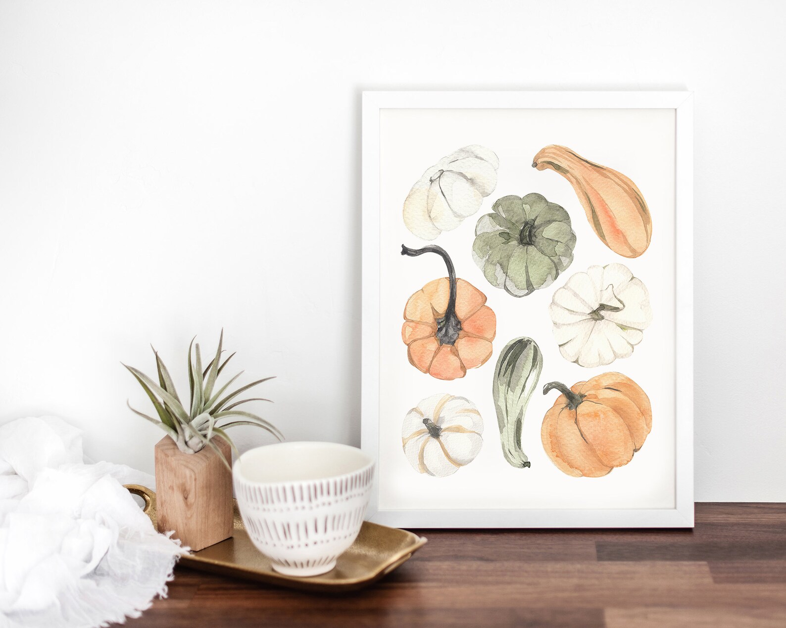 Gourd Art Mixed Gourds Printable Wall Art Farmhouse Pumpkin - Etsy