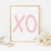XO Printable Wall Art Hugs and Kisses Valentine Printable - Etsy