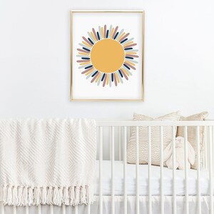 Sun Printable Wall Art Sunshine Print Sun Nursery Print | Etsy