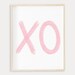 XO Printable Wall Art Hugs and Kisses Valentine Printable - Etsy