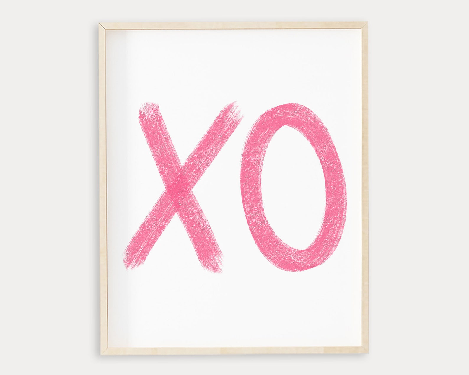 XO Printable Wall Art, Hugs and Kisses Valentine Printable Kids Room ...