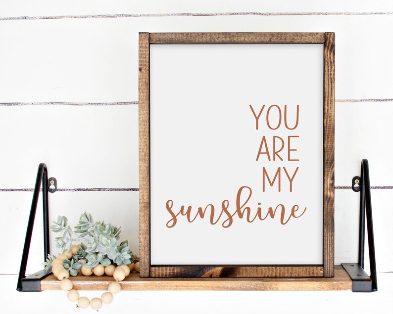 Burnt Orange Sun Printable Wall Art You Are My Sunshine Wall - Etsy