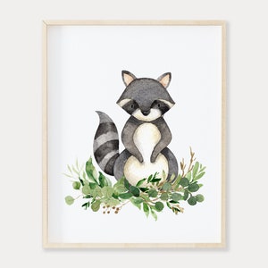 Watercolor Woodland Nursery Decor Printable Wall Art Set of 6, Woodland ...