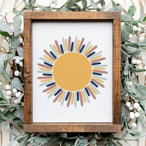 Sun Printable Wall Art Sunshine Print Sun Nursery Print | Etsy