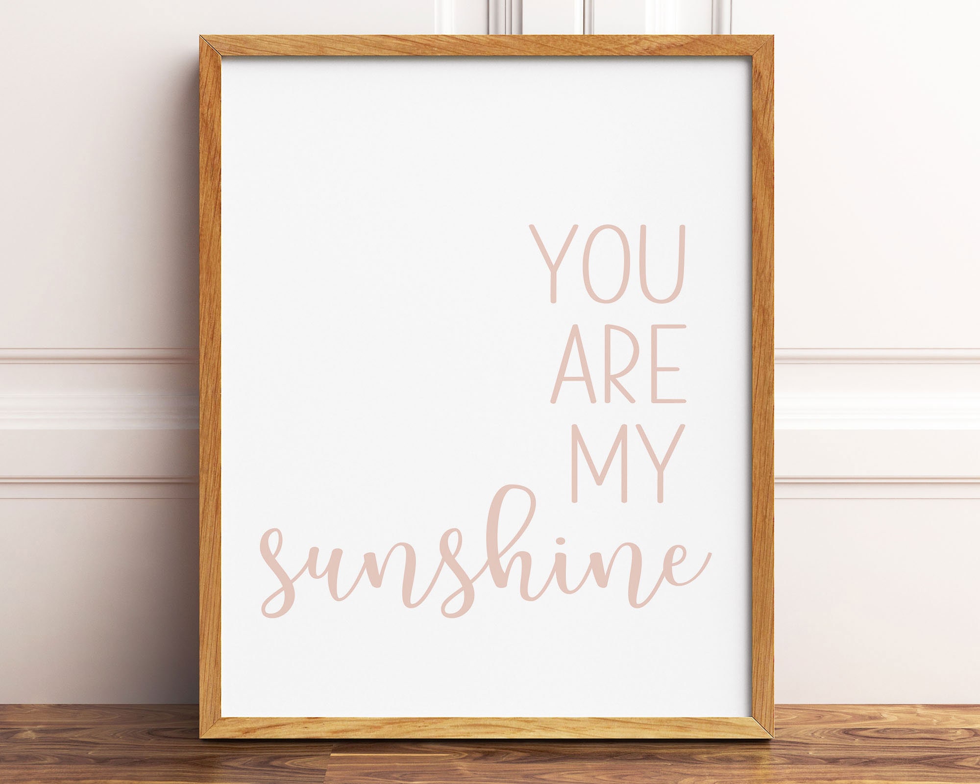 Pastel Rainbow Printable Wall Art You Are My Sunshine Print | Etsy