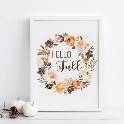 DIGITAL DOWNLOAD Maple Leaf Wall Art Fall Printable Autumn - Etsy