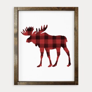 Lumberjack Nursery Wall Art, Printable Wall Art Set of 6, Buffalo Plaid ...