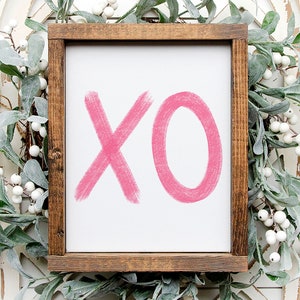 XO Printable Wall Art, Hugs and Kisses Valentine Printable Kids Room ...