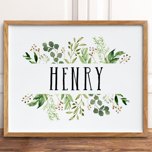 Baby Name Art - Etsy