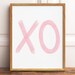 XO Printable Wall Art Hugs and Kisses Valentine Printable - Etsy