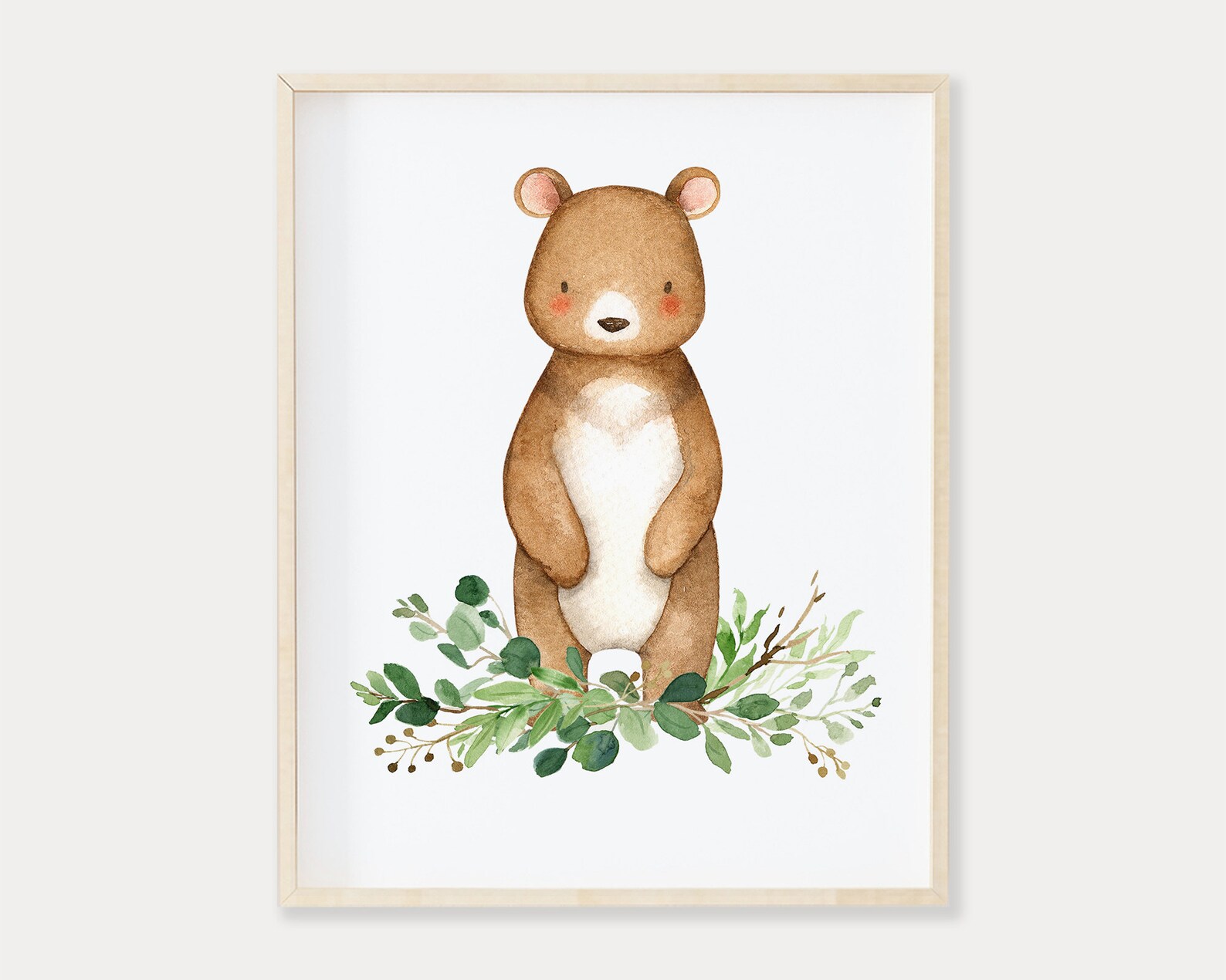 Watercolor Woodland Nursery Decor Printable Wall Art Set of 6, Woodland ...