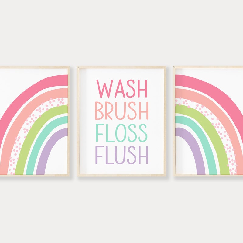 Rainbow Bathroom - Etsy