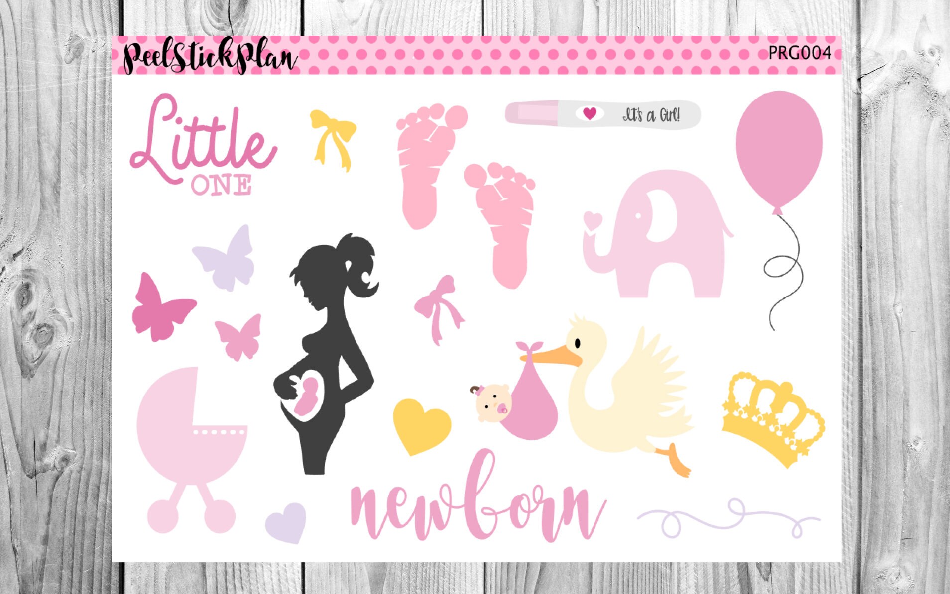 Baby Girl Stickers Newborn Stickers Pregnancy Stickers Baby | Etsy