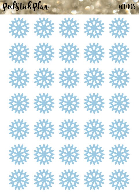 Snow Stickers Snow Planner Stickers Winter Stickers Mini - Etsy UK