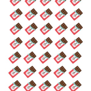Chocolate Stickers Candy Bar Stickers Mini Food Stickers - Etsy