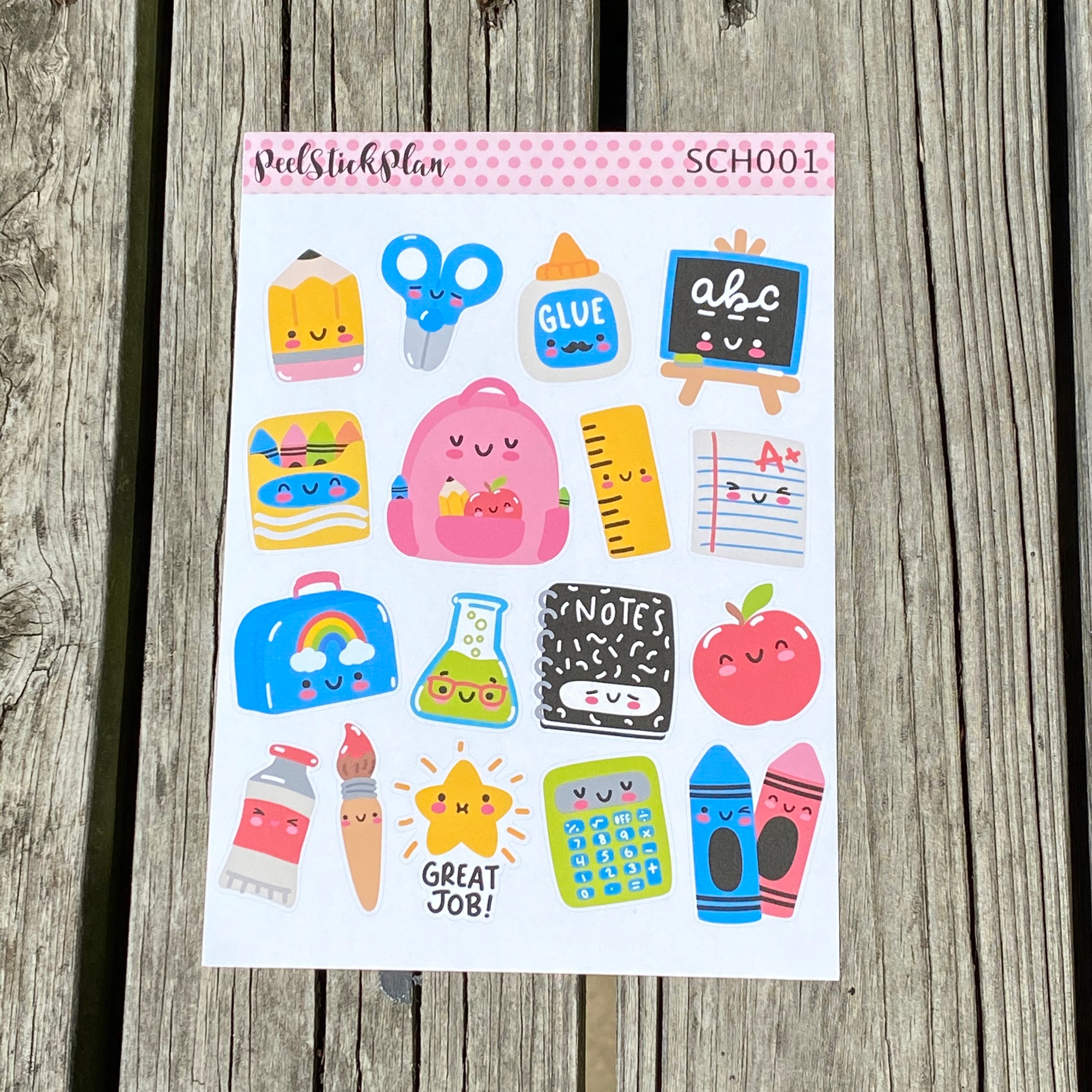 School Stickers Kawaii School Kawaii Stickers Planner - Etsy